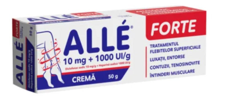 2x Alle Forte Cream 10 mg / 1000 IU (50 g) – Supports Varicose Vein Re ...